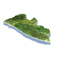 Liberia Terrain Map by TurboCG | 3DOcean