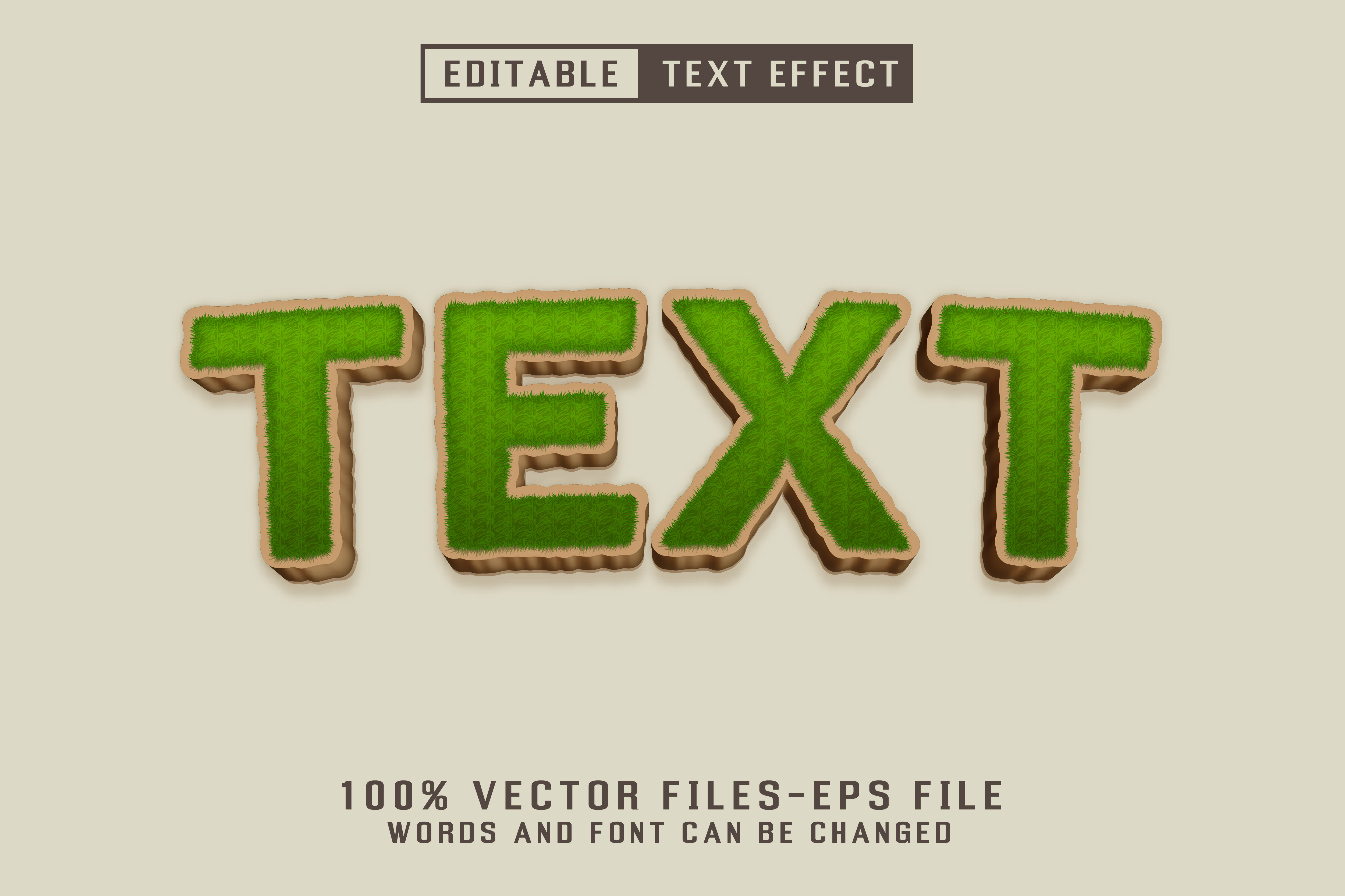 Grass Editable Text Effect, Add-ons | GraphicRiver