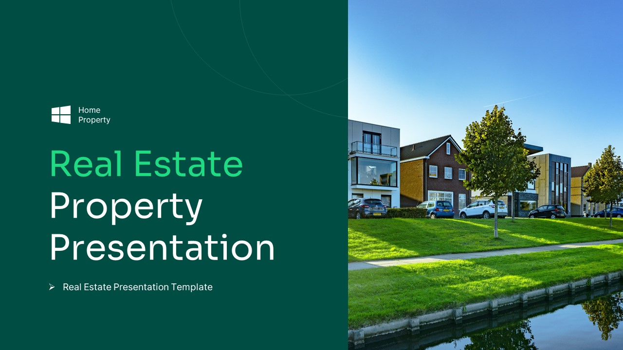 Property - Real Estate PowerPoint Template, Presentation Templates