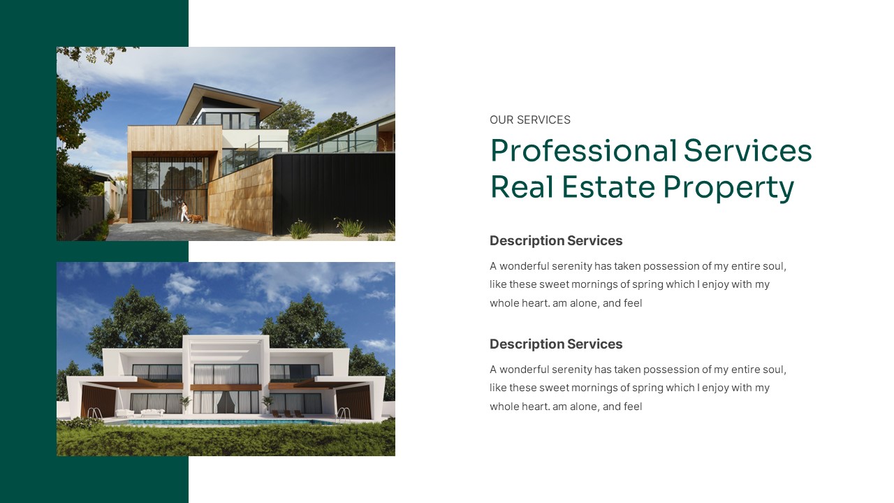 Property - Real Estate PowerPoint Template, Presentation Templates
