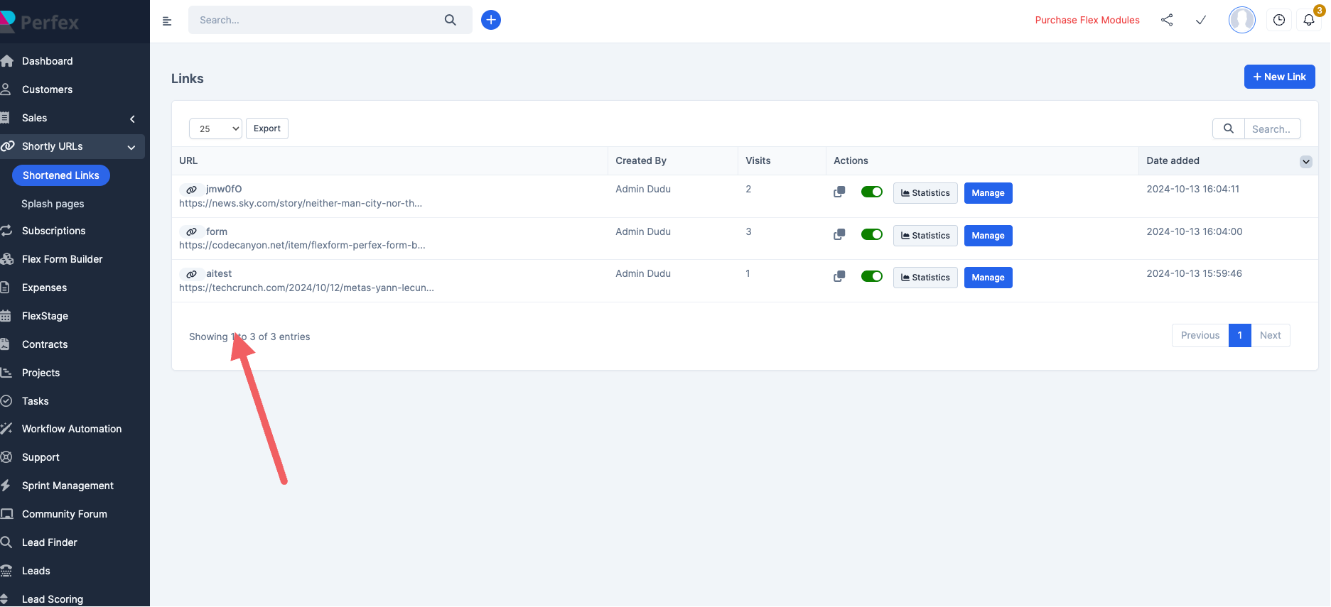 Shortly - Perfex URL Shortener by flexibyte88 | CodeCanyon