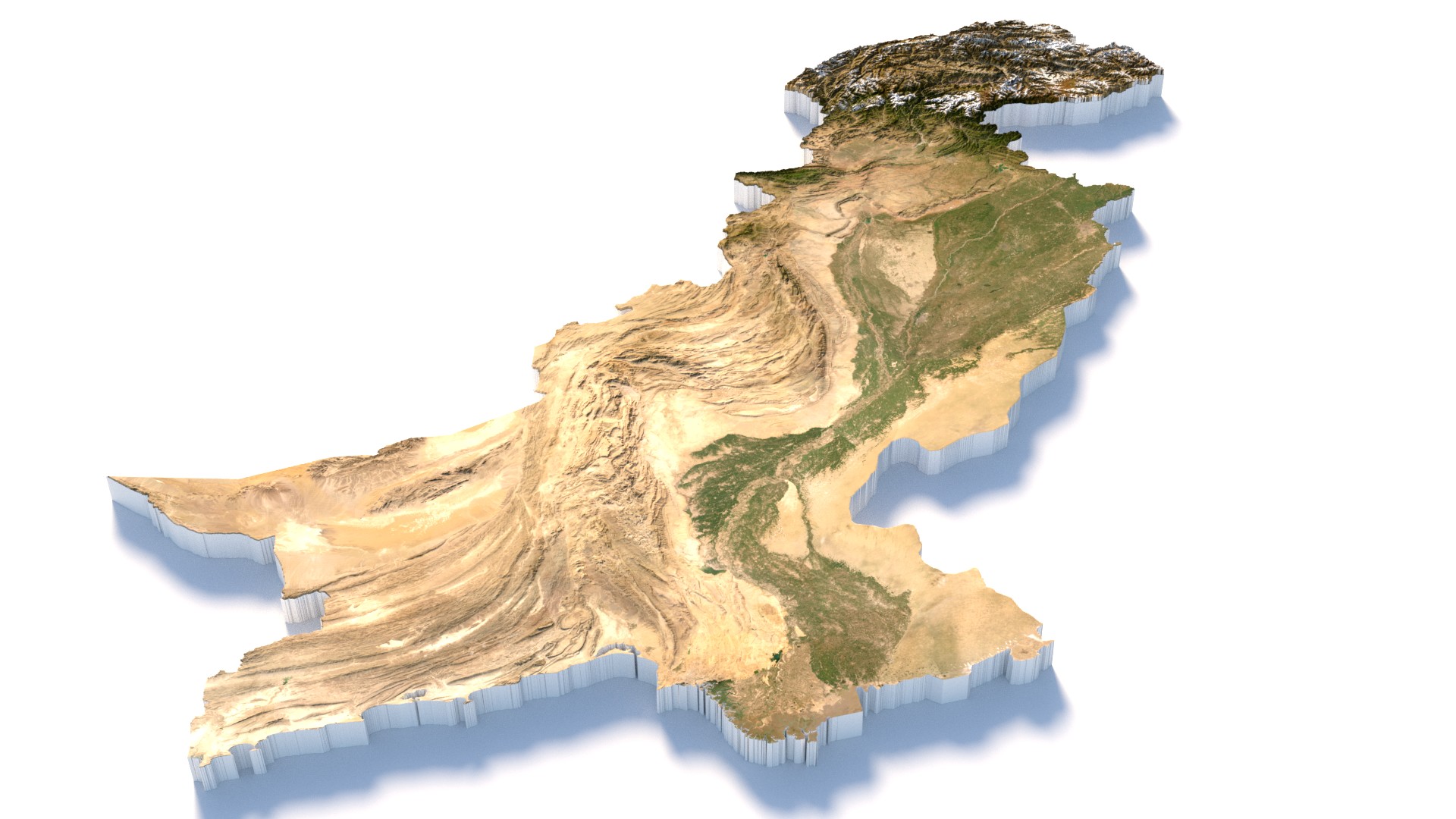 Pakistan Terrain Map by TurboCG | 3DOcean