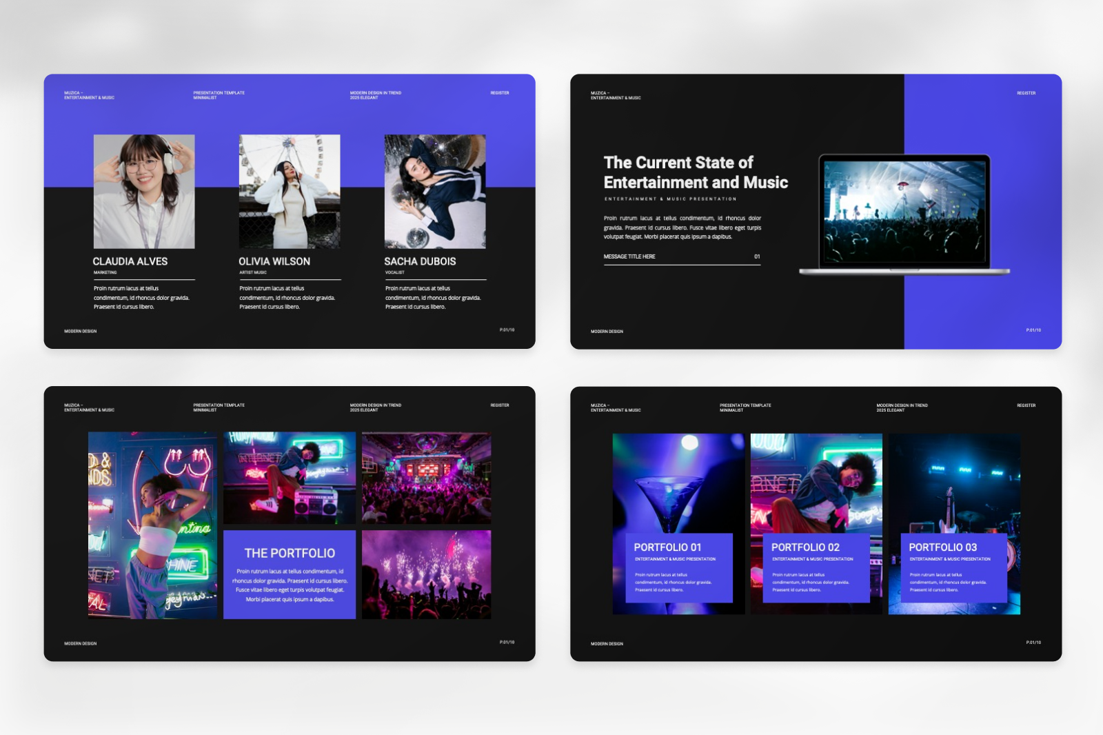 Muzica - Music & Entertainment Google Slide Presentation, Presentation ...