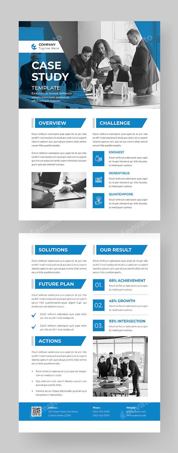 Case Study Template, Print Templates | GraphicRiver