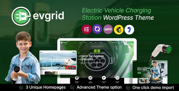EVgrid - EV Charging Station WordPress Theme by designervily | ThemeForest