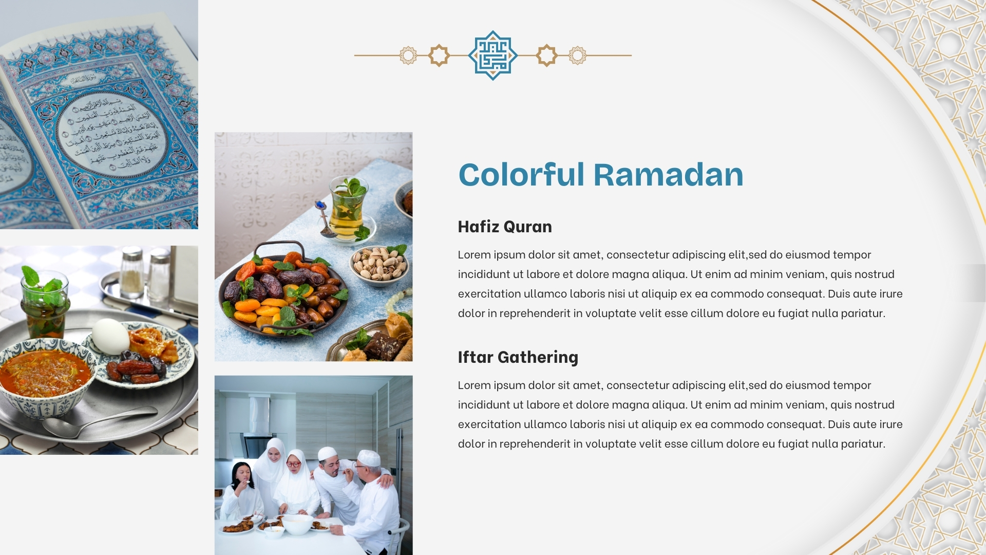 Peaceful Ramadan PowerPoint, Presentation Templates | GraphicRiver