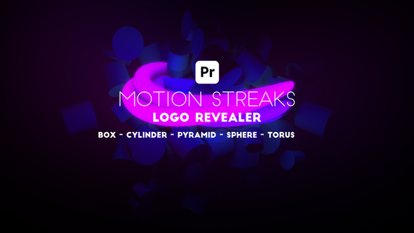 Motion Streaks Logo Revealer for Premiere Pro, Premiere Pro Templates