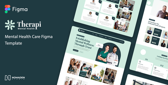 Therapi - Mental Health Care Figma Template by nomadenstudio | ThemeForest