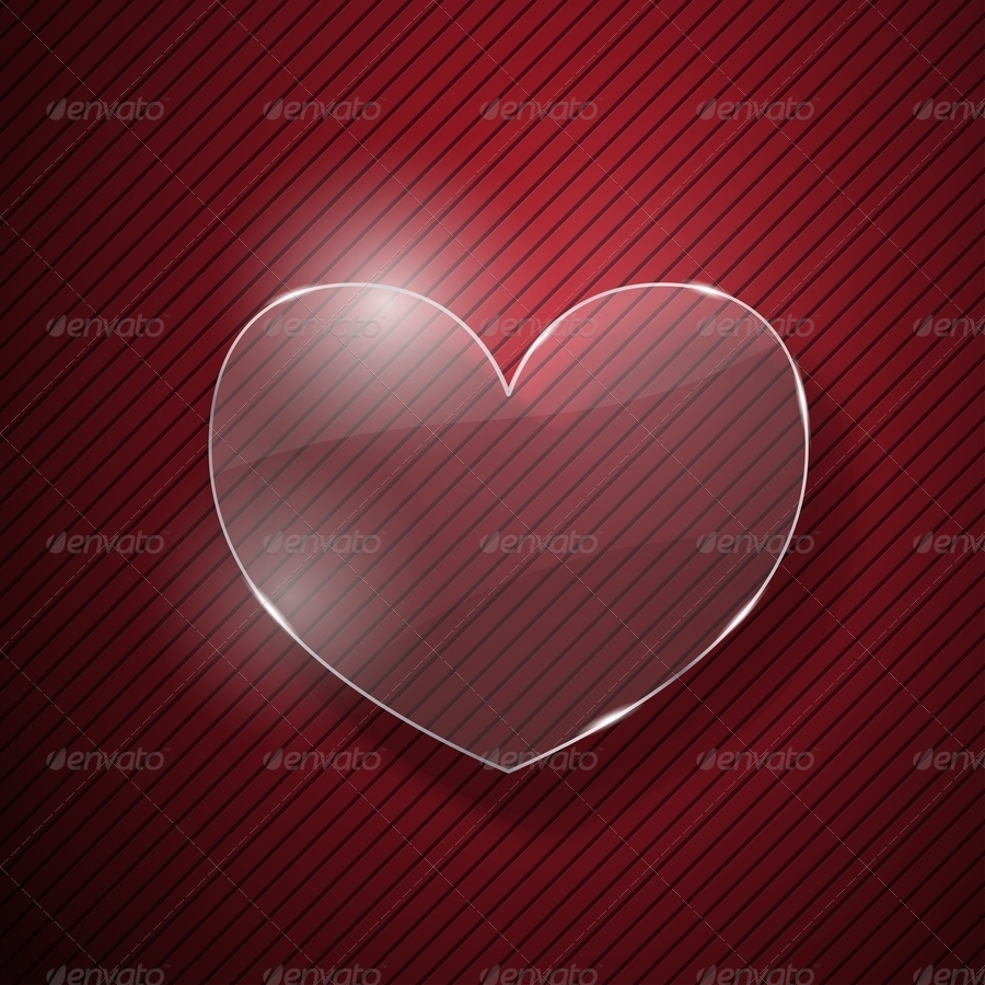 Hearts from Glass, Vectors | GraphicRiver