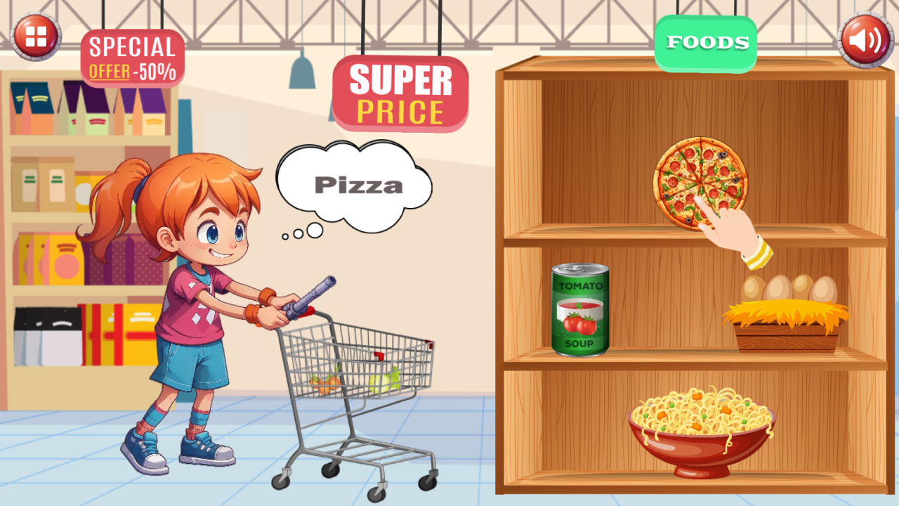 Baby Supermarket Game- Educational Game - HTML5 and Android in ...