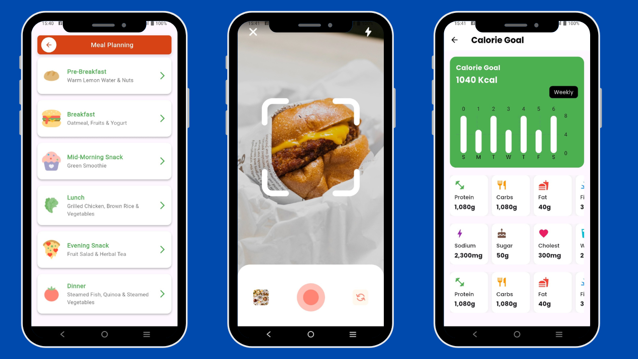 Nutrition App Template | CalorieCoach UI Template | Meal and Diet Planner in Flutter by CodentraTech