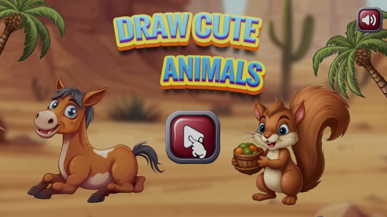 Draw Cute Animals - Educational Game for Kids (HTML5 & Android ...