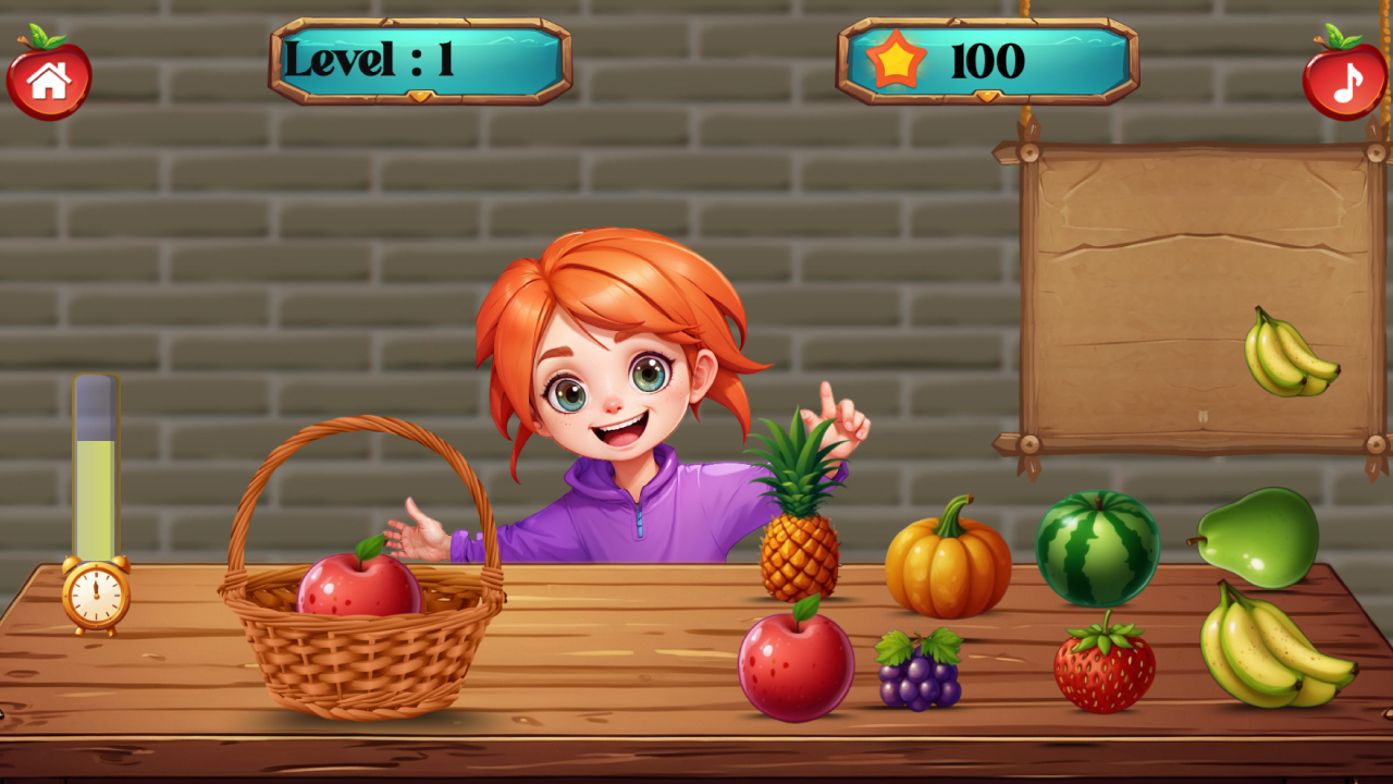 Fruit Picking Fun Game- Educational Game- Memory Game (HTML5, Android) and Construct 3 Game by ...