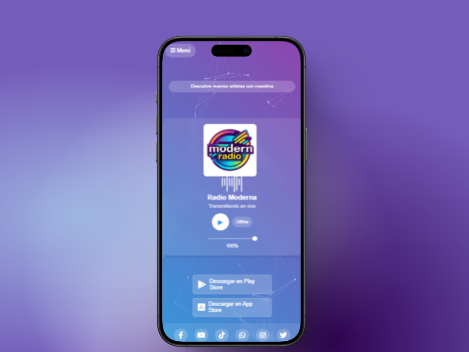 Radio Moderna - Todo Players HTML5 ShoutCast, Icecast by TodoPlayer