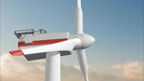 Wind Turbine #05_4k, Motion Graphics | VideoHive