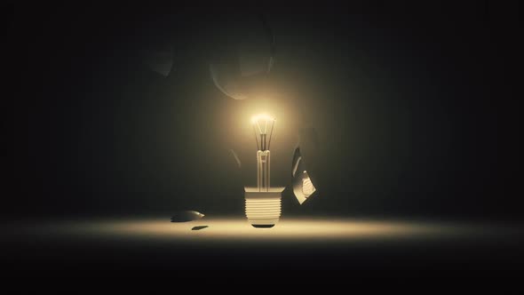 Lightbulb Flickering And Exploding, Motion Graphics | VideoHive