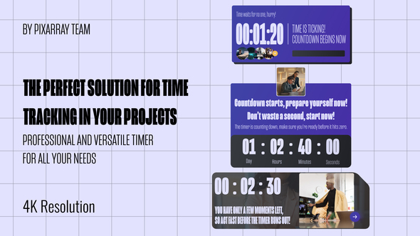 Minimalist Countdown Timer Pro MOGRT, Premiere Pro Templates | VideoHive