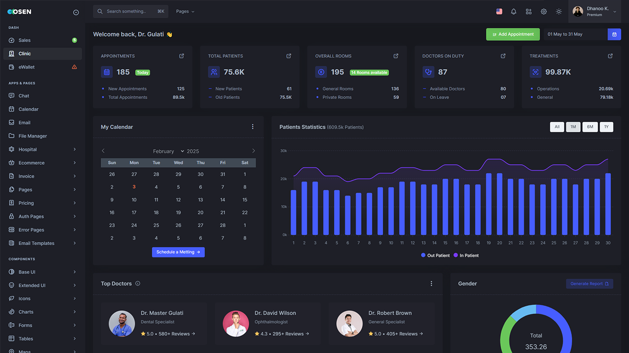 Osen - CodeIgniter Admin Dashboard Template by coderthemes | CodeCanyon