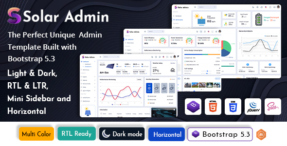 Solar - Bootstrap Admin Dashboard HTML Template by multipurposethemes