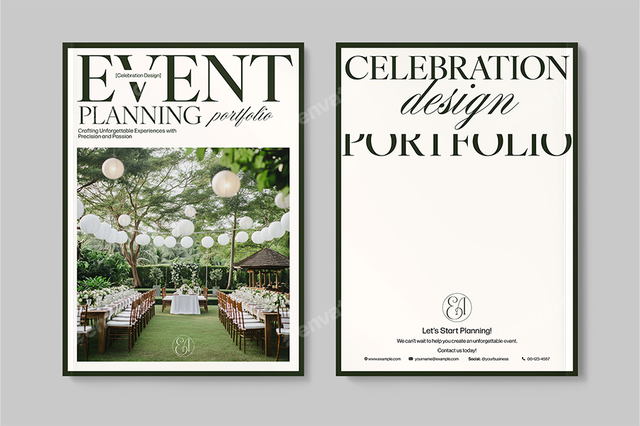 Event Planner Portfolio Template, Print Templates | GraphicRiver
