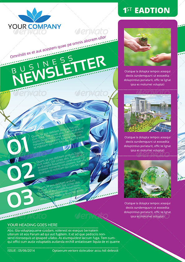 Multipurpose Business Newsletter/Magazine Vol-01, Print Templates ...