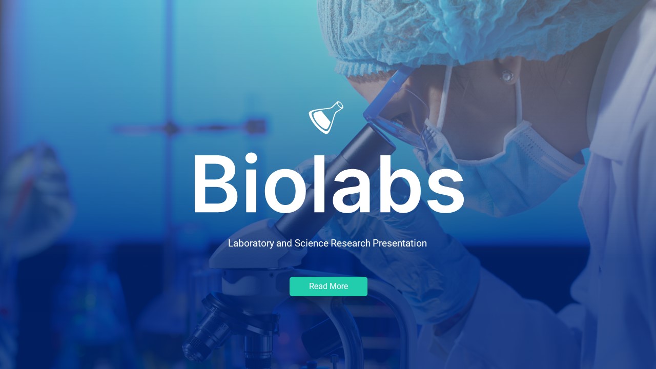 Biolabs - Laboratory & Science Research PowerPoint Template ...