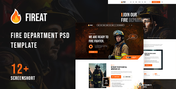 Fireat - Fire Department PSD Template by MRK_TECH | ThemeForest