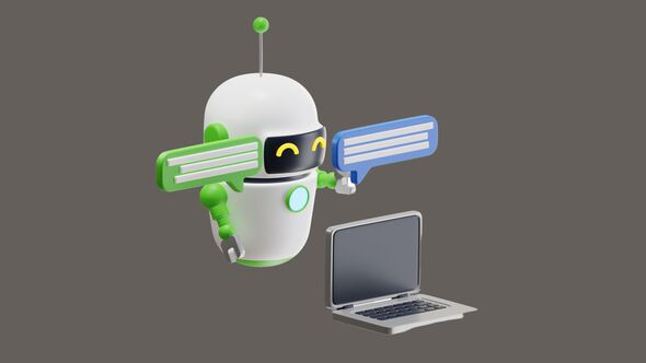 3D Animation of Chat GPT Conversing with AI, Motion Graphics | VideoHive