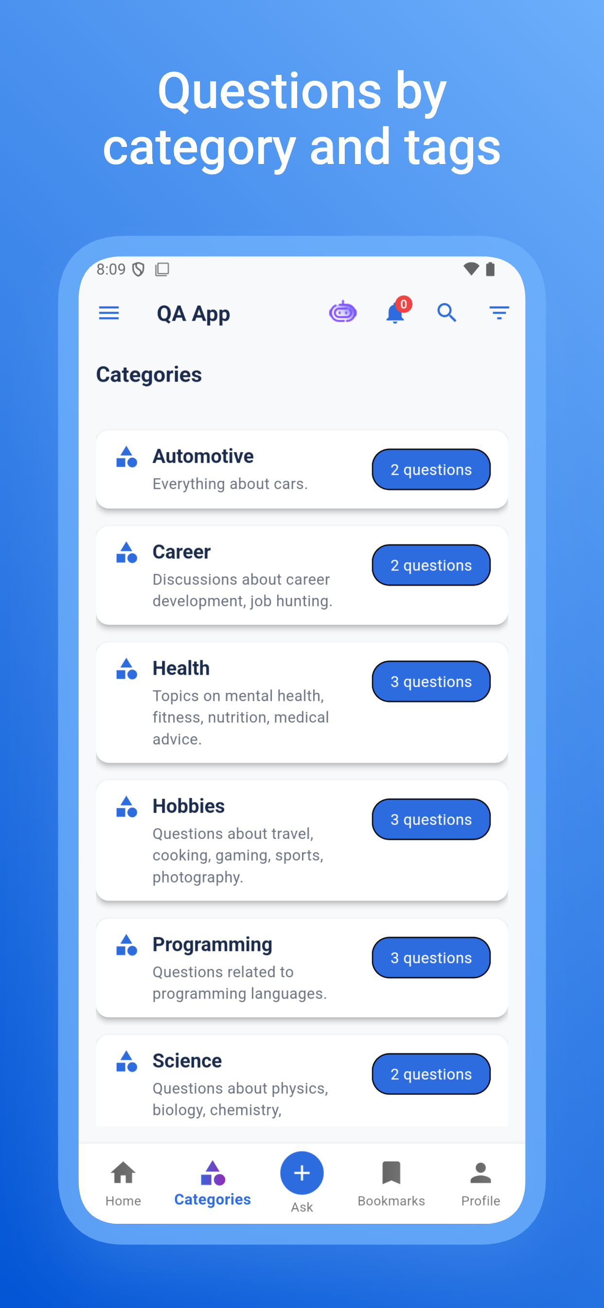 Question - Answer QA Flutter App by SectorApps | CodeCanyon Question - Answer QA Flutter App by SectorApps | CodeCanyon