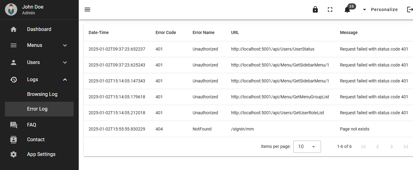 Admin VUE - Vue 3 Admin Template with .NET Core 8 by Sangib_123saha