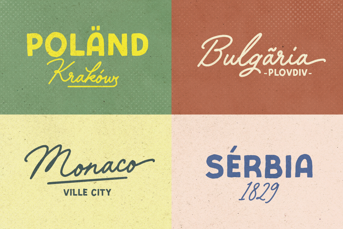 Vintage Postman - Handmade Font Duo, Fonts | GraphicRiver