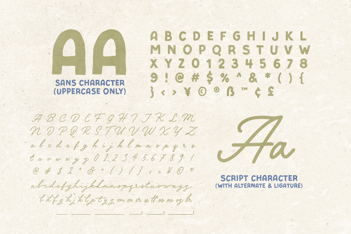 Vintage Postman - Handmade Font Duo, Fonts | GraphicRiver