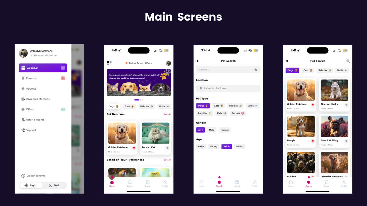Pet Pix Pets React Native Template by codeforge0 | CodeCanyon