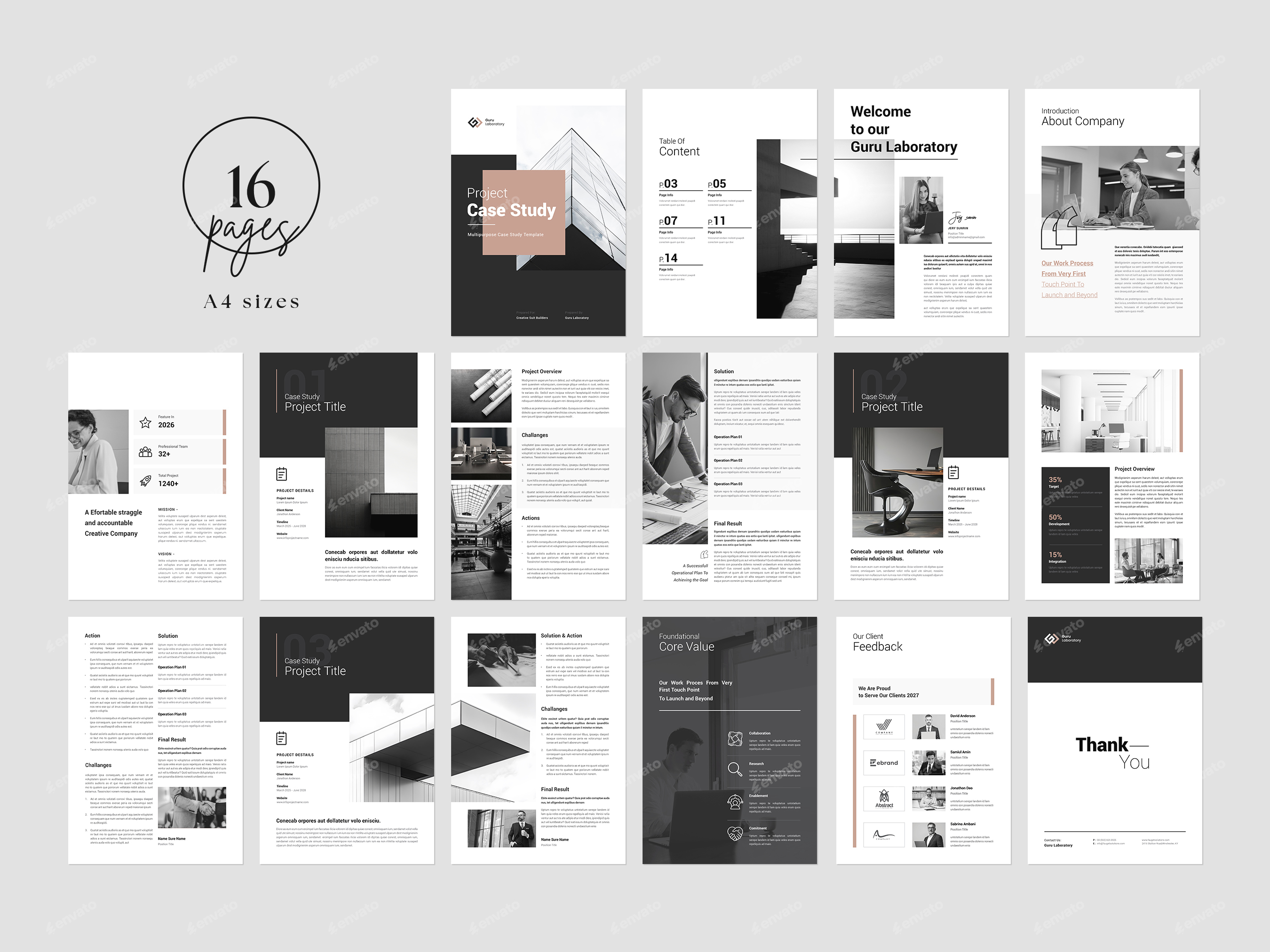 Case Study Template, Project Case Study, Print Templates | GraphicRiver