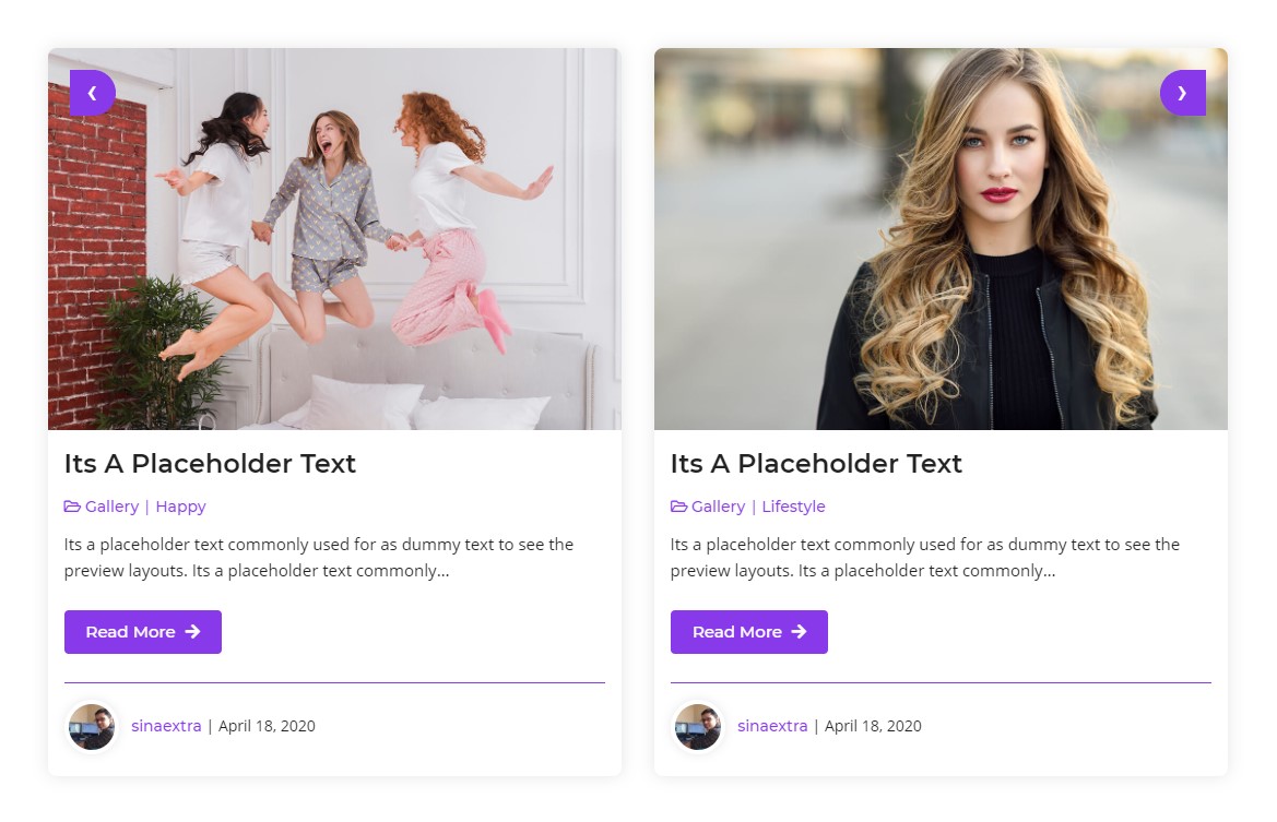Carolentor: Advanced slider and carousel addons for Elementor WordPress plugin by SinaExtra
