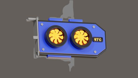 3D Animation of GPU Overheating Simulation, Motion Graphics | VideoHive