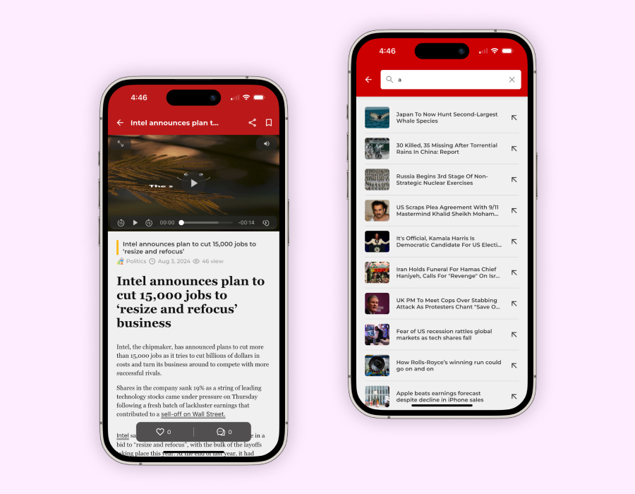 News Feed - Flutter News App for Android & iOS with Laravel Admin Panel by camelcasetechnology
