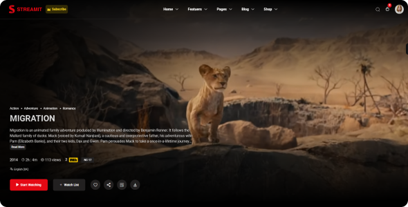 Streamit WP - Video Streaming WordPress Theme by iqonicdesign | ThemeForest