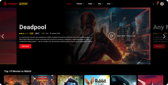 Streamit WP - Video Streaming WordPress Theme by iqonicdesign | ThemeForest
