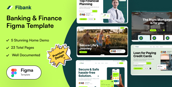 Fibank - Banking & Finance Figma Template by CreativeGigs | ThemeForest