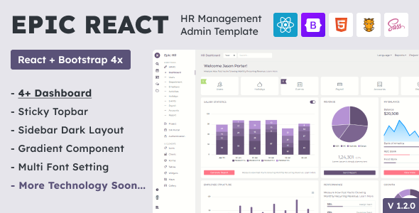 Epic React - HR Management Admin Template by NSDBytes | ThemeForest