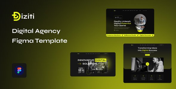 Diziti - Digital Agency Figma Template by Mugli | ThemeForest
