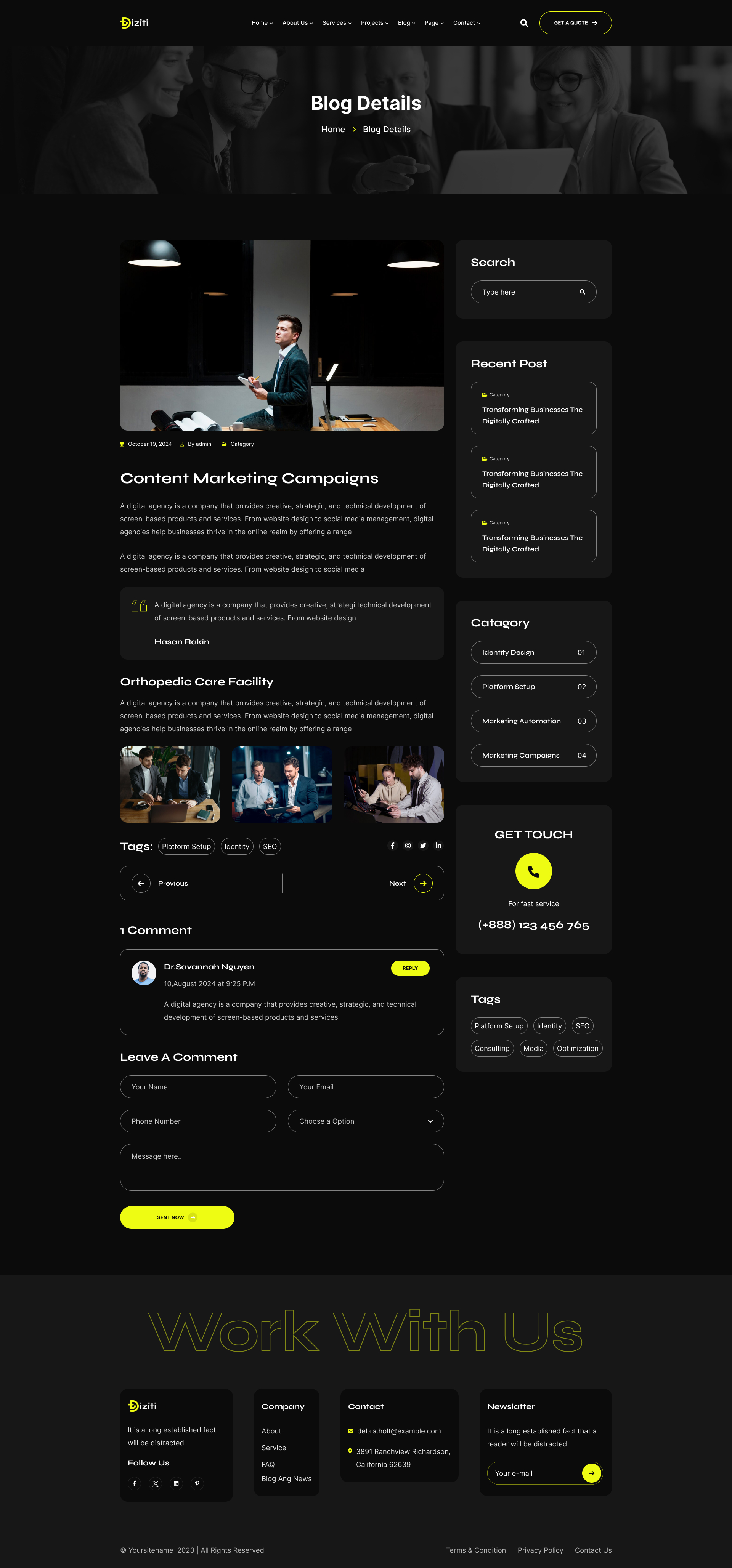 Diziti - Digital Agency Figma Template by Mugli | ThemeForest