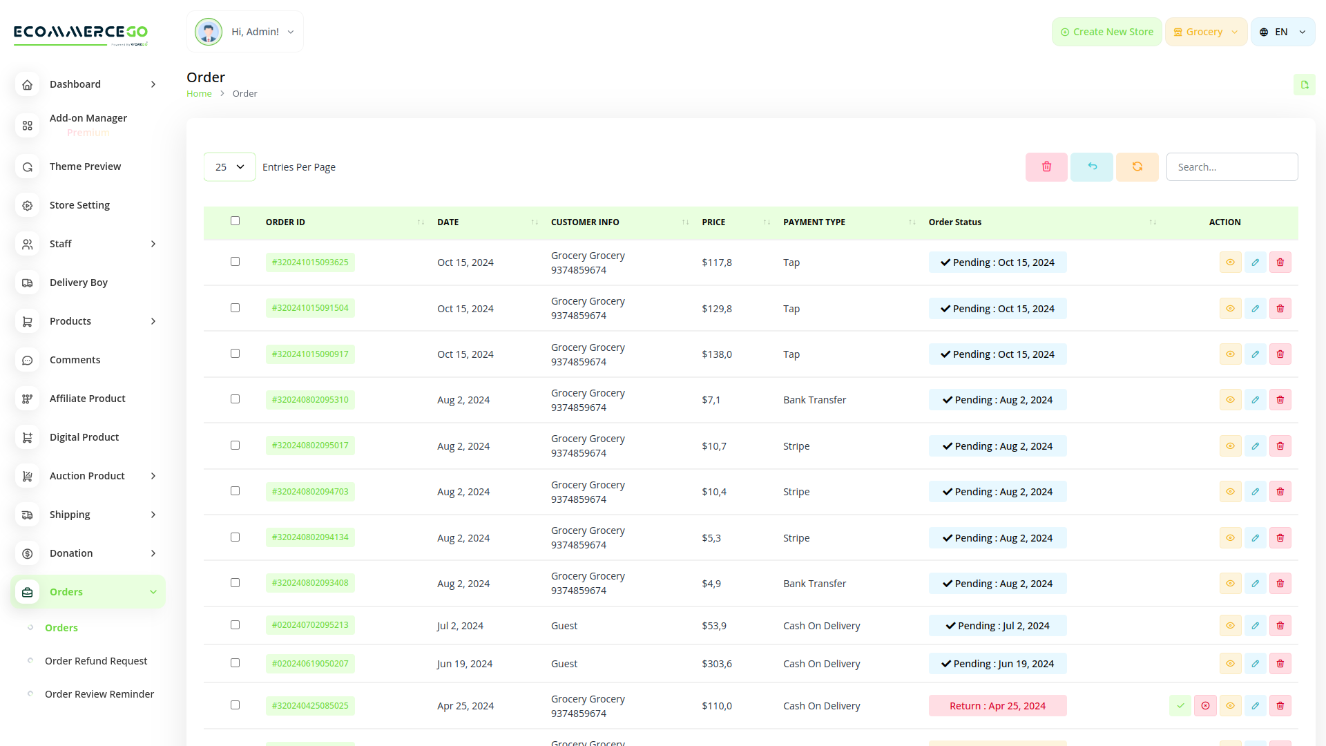 eCommerceGo SaaS - eCommerce Store with Multi theme and Multi Store by WorkDo