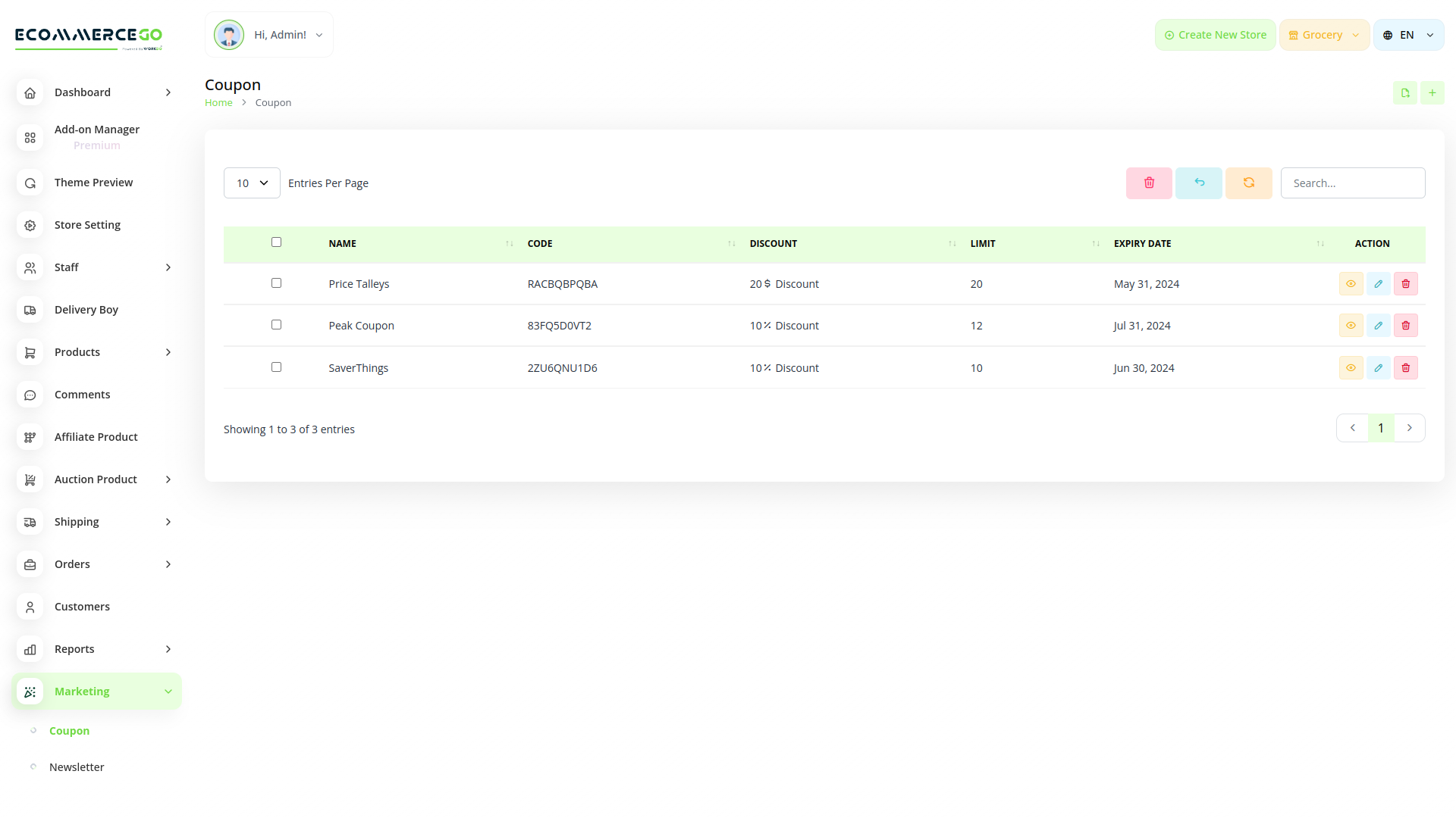 eCommerceGo SaaS - eCommerce Store with Multi theme and Multi Store by WorkDo