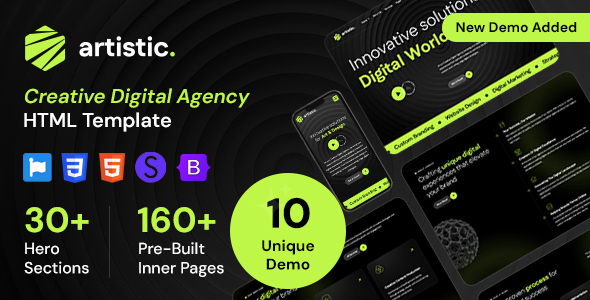 Artistic - Digital Marketing Agency HTML Template by awaiken | ThemeForest