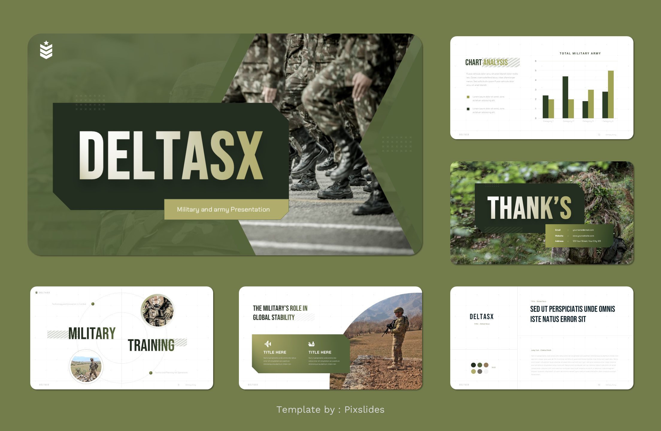 Deltasx - Military & Army Keynote Presentation Template, Presentation ...