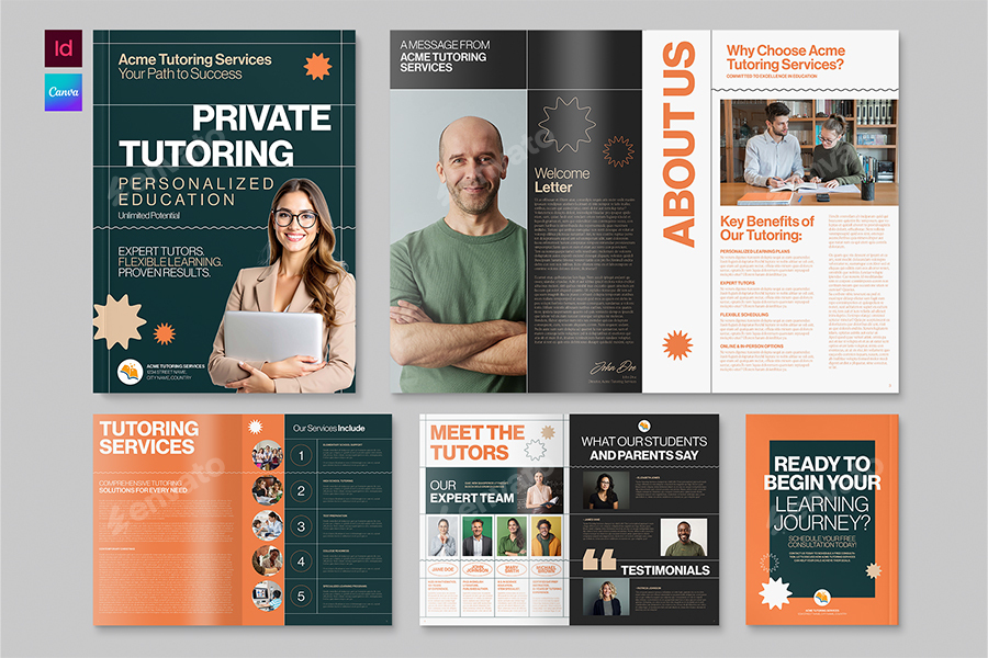 Private Tutoring Brochure Template, Print Templates | GraphicRiver