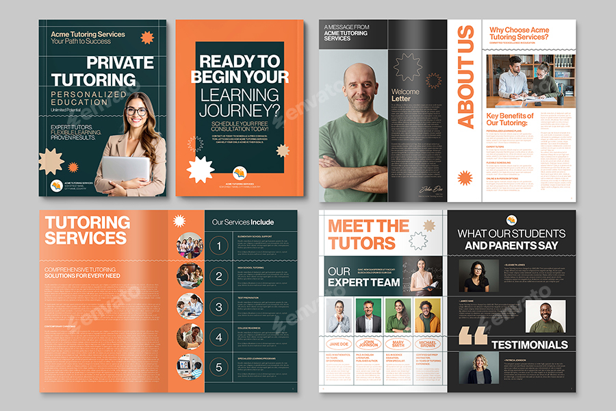 Private Tutoring Brochure Template, Print Templates | GraphicRiver