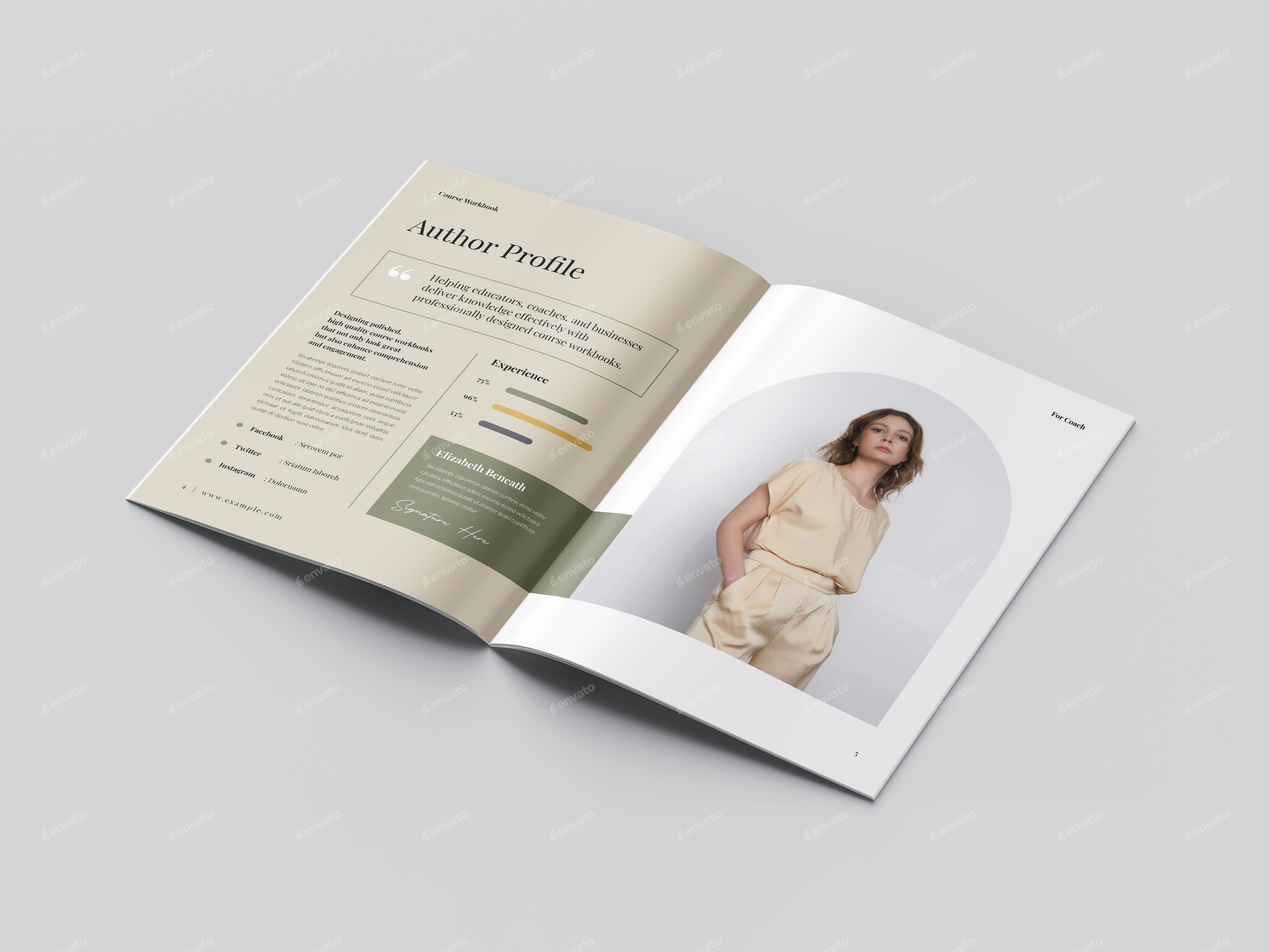 Course Workbook Template, Print Templates | GraphicRiver